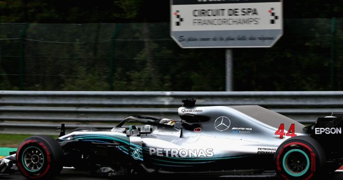 Qualy: lewis Hamilton claims a wet pole position at Spa | PlanetF1 ...
