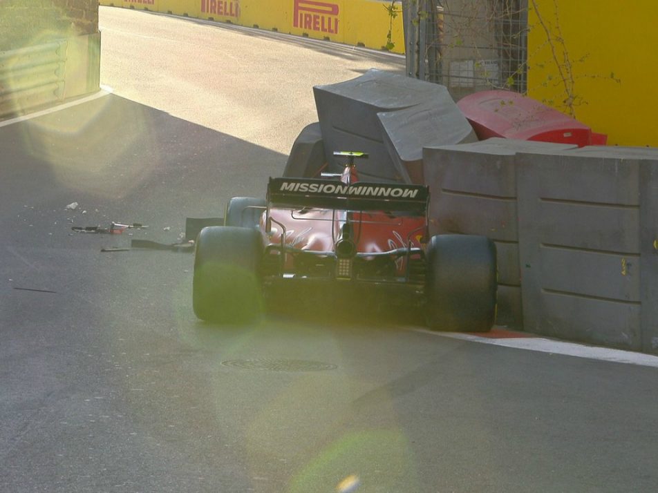 Charles Leclerc calls himself 'useless' after Baku Q2 crash | PlanetF1