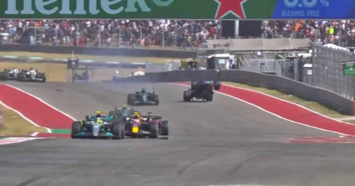 Fernando Alonso hits Lance Stroll in scary high-speed US Grand Prix ...