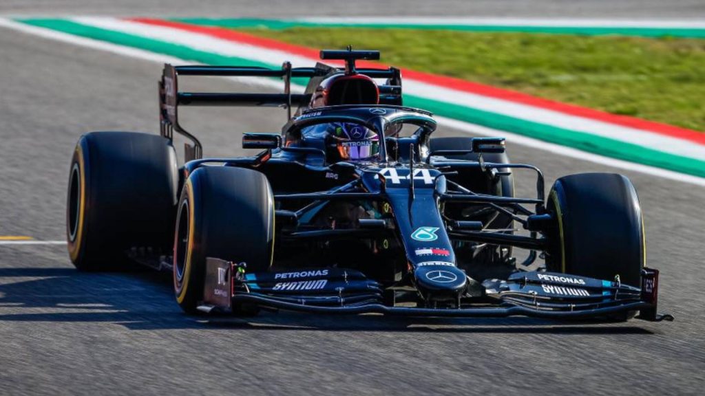 Lewis Hamilton puts Mercedes W11 rear wing endplate up for charity ... Lewis Hamilton puts Mercedes W11 rear wing endplate up for charity ...