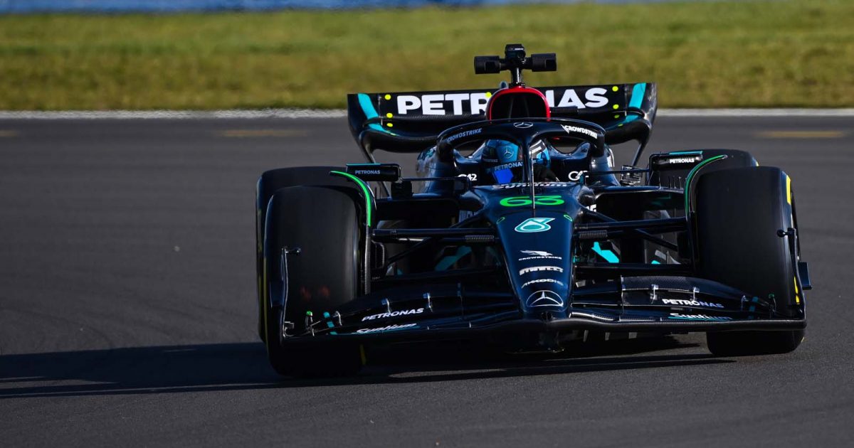 Mercedes take in first laps with W14 in Silverstone shakedown : PlanetF1