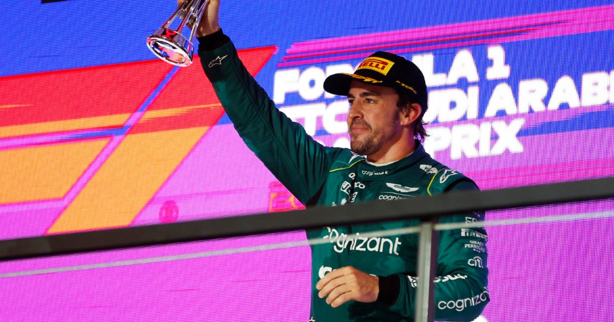 Watch: Mercedes deliver Fernando Alonso’s P3 podium trophy to Aston ...