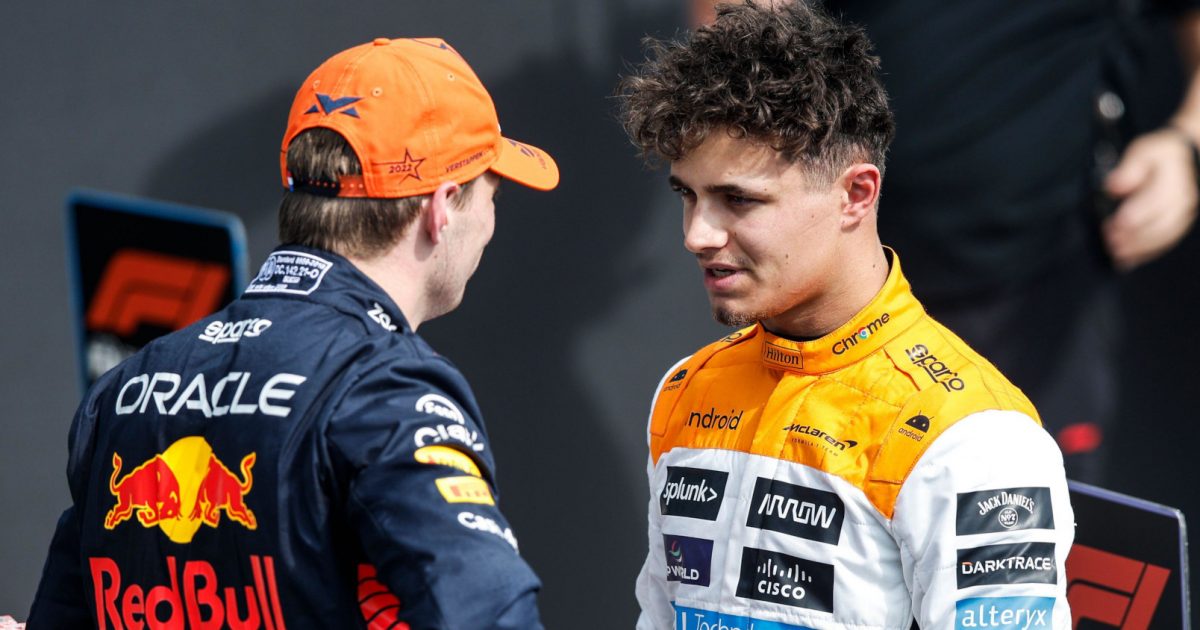Lando Norris shatters Max Verstappen's trophy as celebrations go wrong : PlanetF1