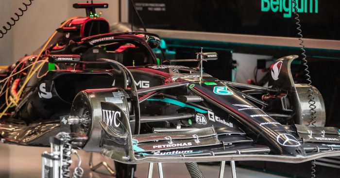 First look: Latest Mercedes sidepod redesign revealed as W14 tweaks ...