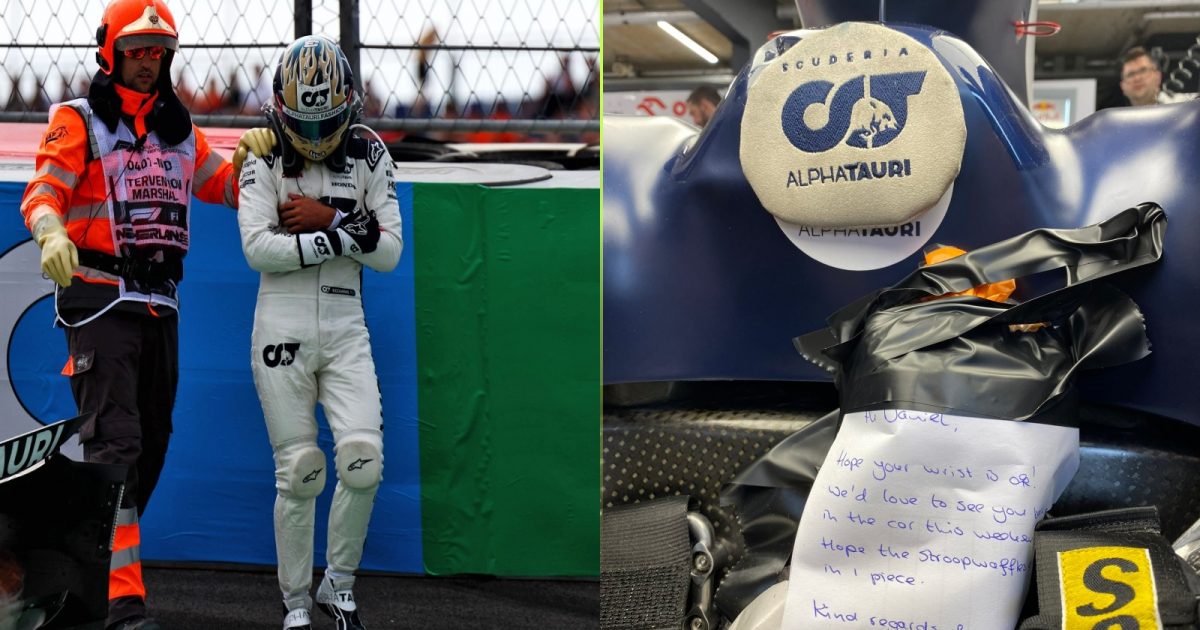 Zandvoort marshals send gift to Daniel Ricciardo after FP2 hand injury ...