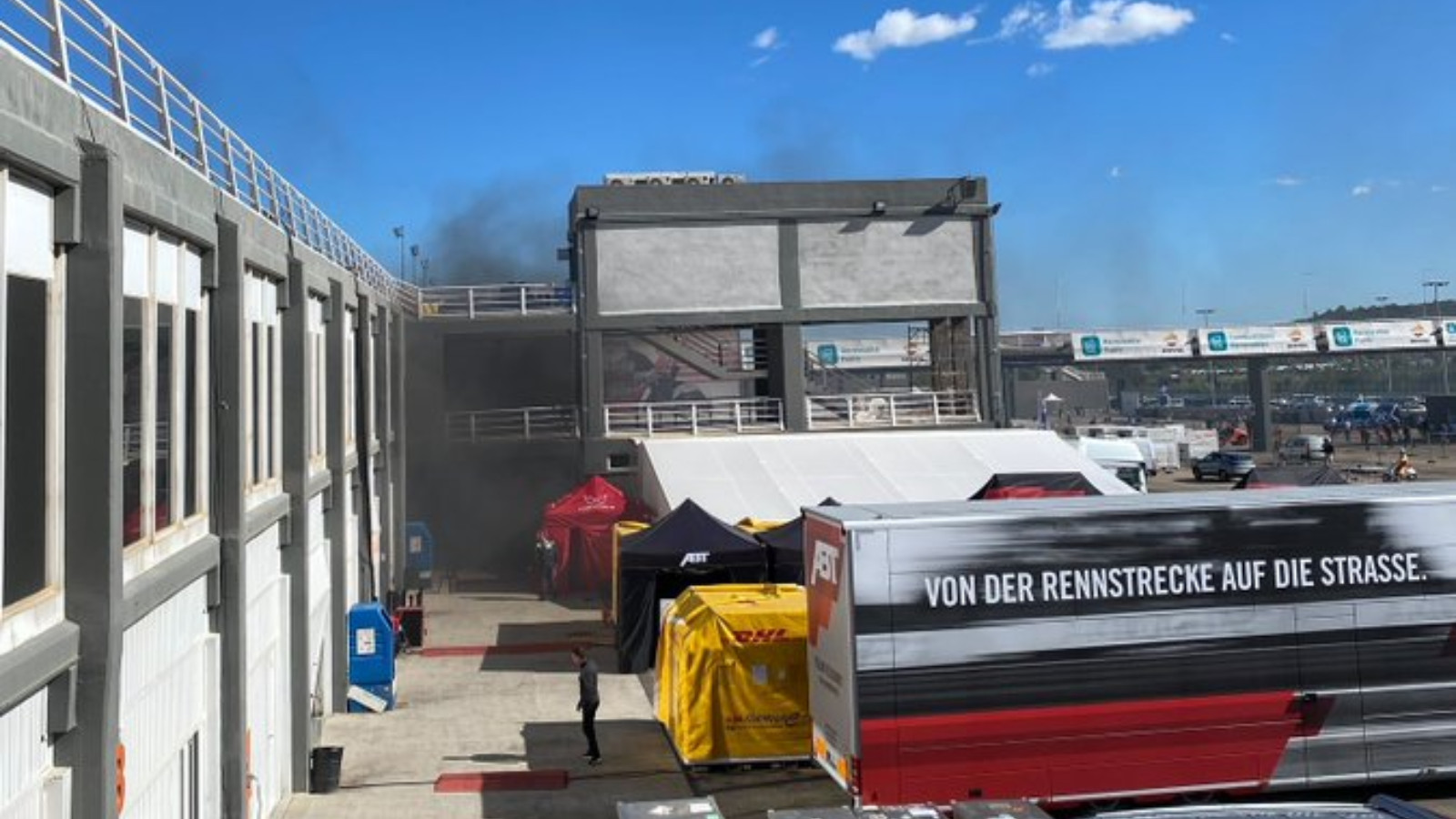 Fire breaks out during Formula E test with entire pit-lane evacuated ...