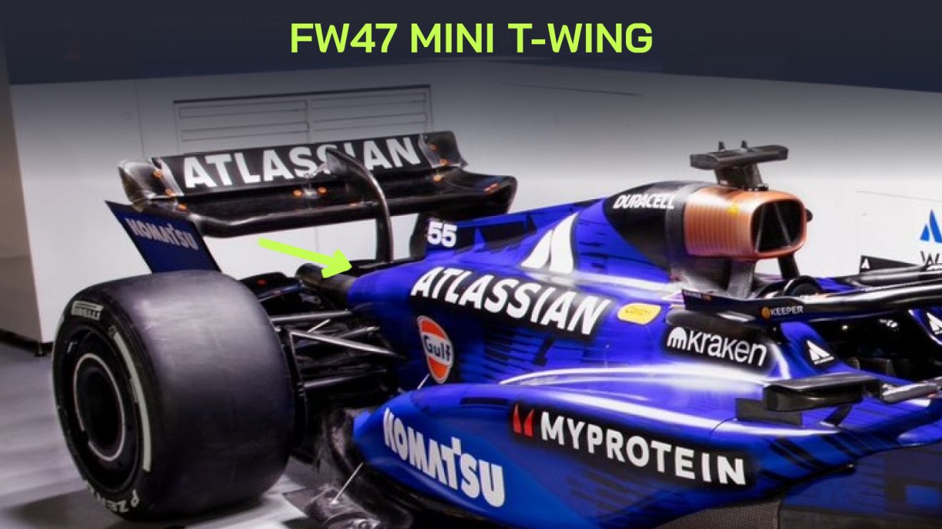 Williams FW47 uncovered: New mini T-wing spotted in substantial update