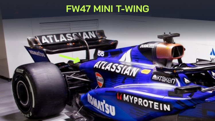 Williams FW47 uncovered: New mini T-wing spotted in substantial update
