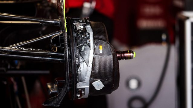 Mercedes W16 floor fence exposed as secret design details emerge in Japan