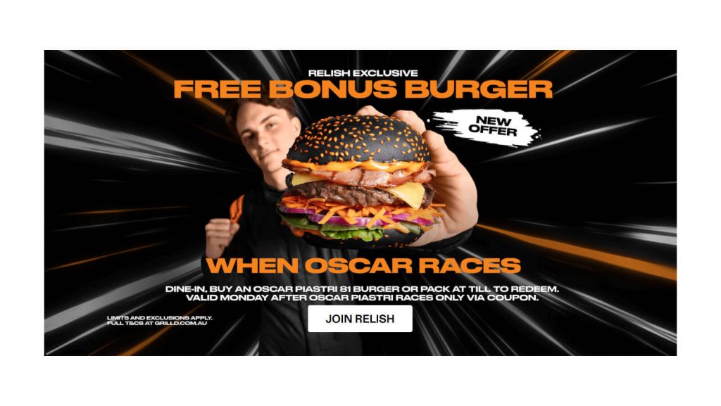 The 'cursed' Oscar Piastri burger deal that's quietly been revised