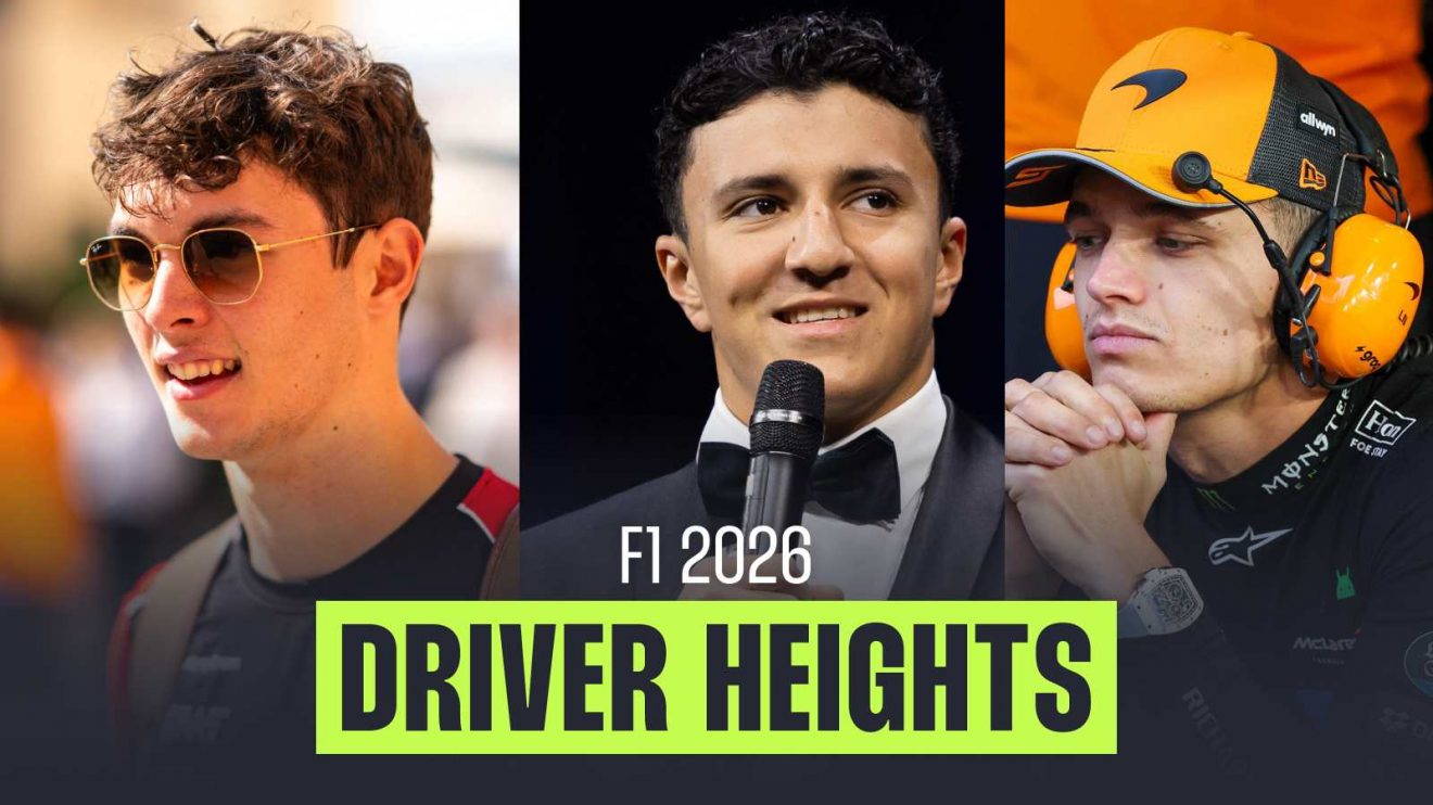 F1 2026 driver heights: How tall is each driver on the Formula 1 grid?