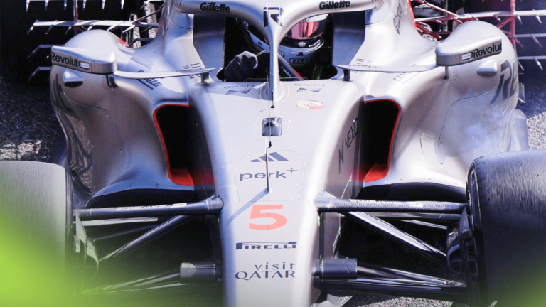 Audi F1 reveals incredible B-spec sidepod design as Bahrain test images ...