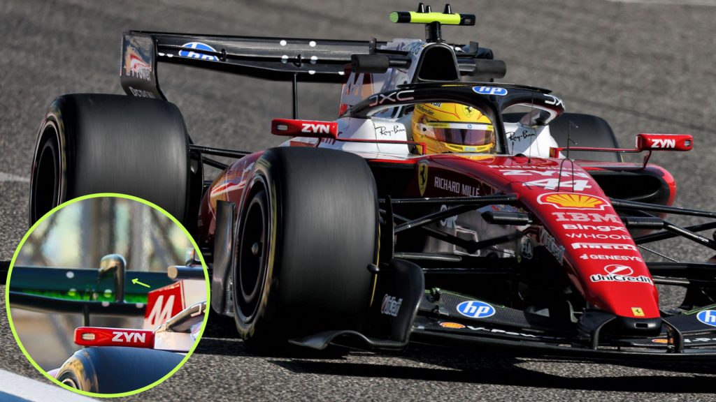 Ferrari rotating rear wing: radical active aero unveiled in F1 testing